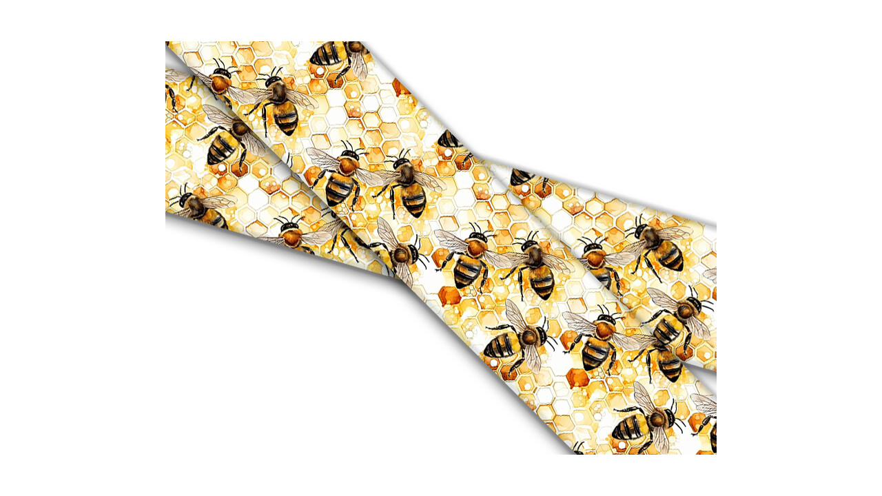 Biothane mit UV Druck 25mm "Honey Bees" - CHRISOLLY, 15,99