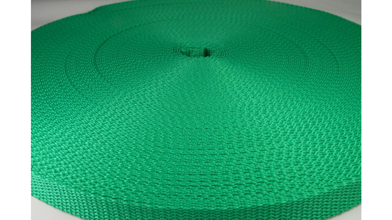 Gurtband 15mm Grün - CHRISOLLY, 0,59