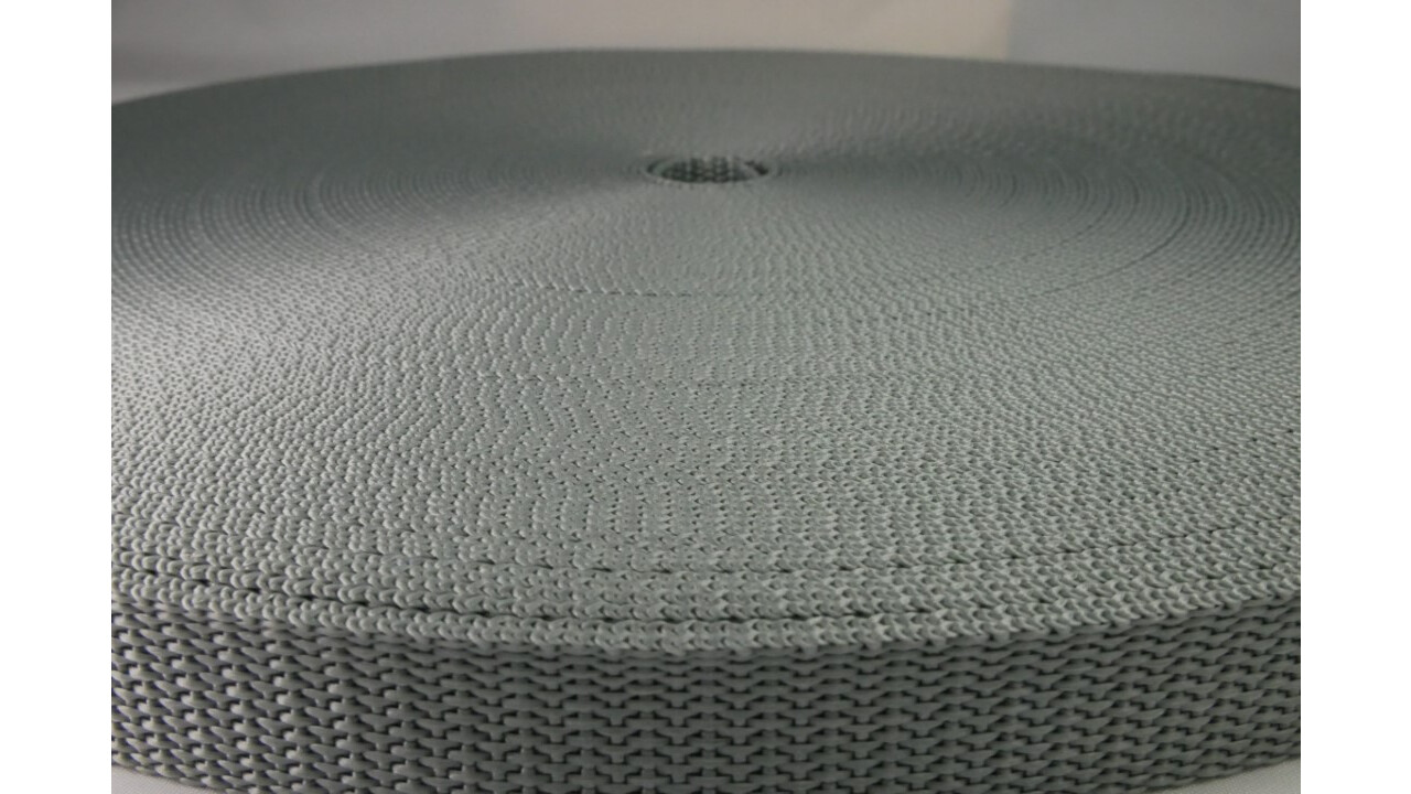 Gurtband 15mm Grau - CHRISOLLY, 0,59