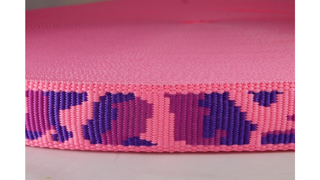 Gurtband 25mm Camouflage Pink Lila - CHRISOLLY, 1,19