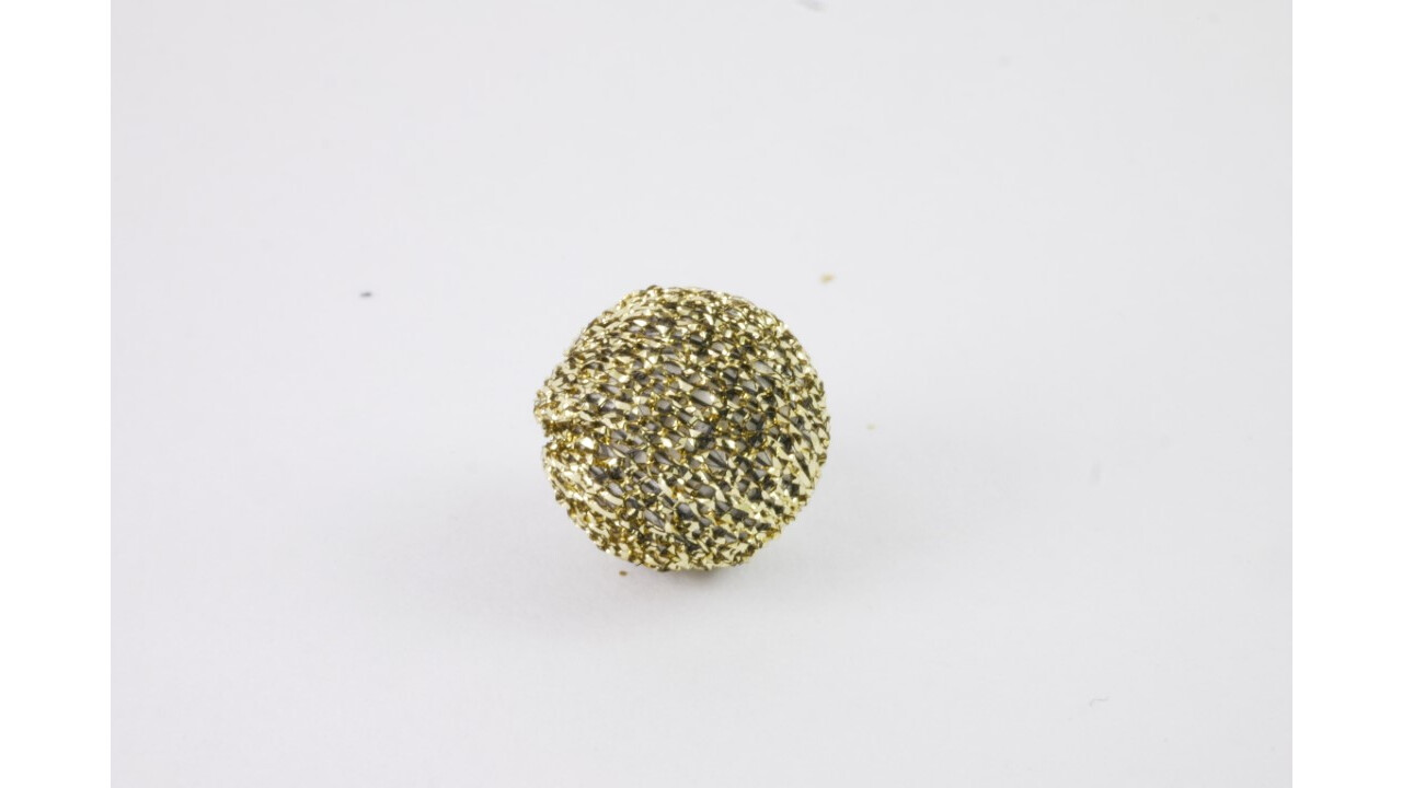 POG005 Pompon Glitzer Gold-Antrazit - CHRISOLLY, 0,59