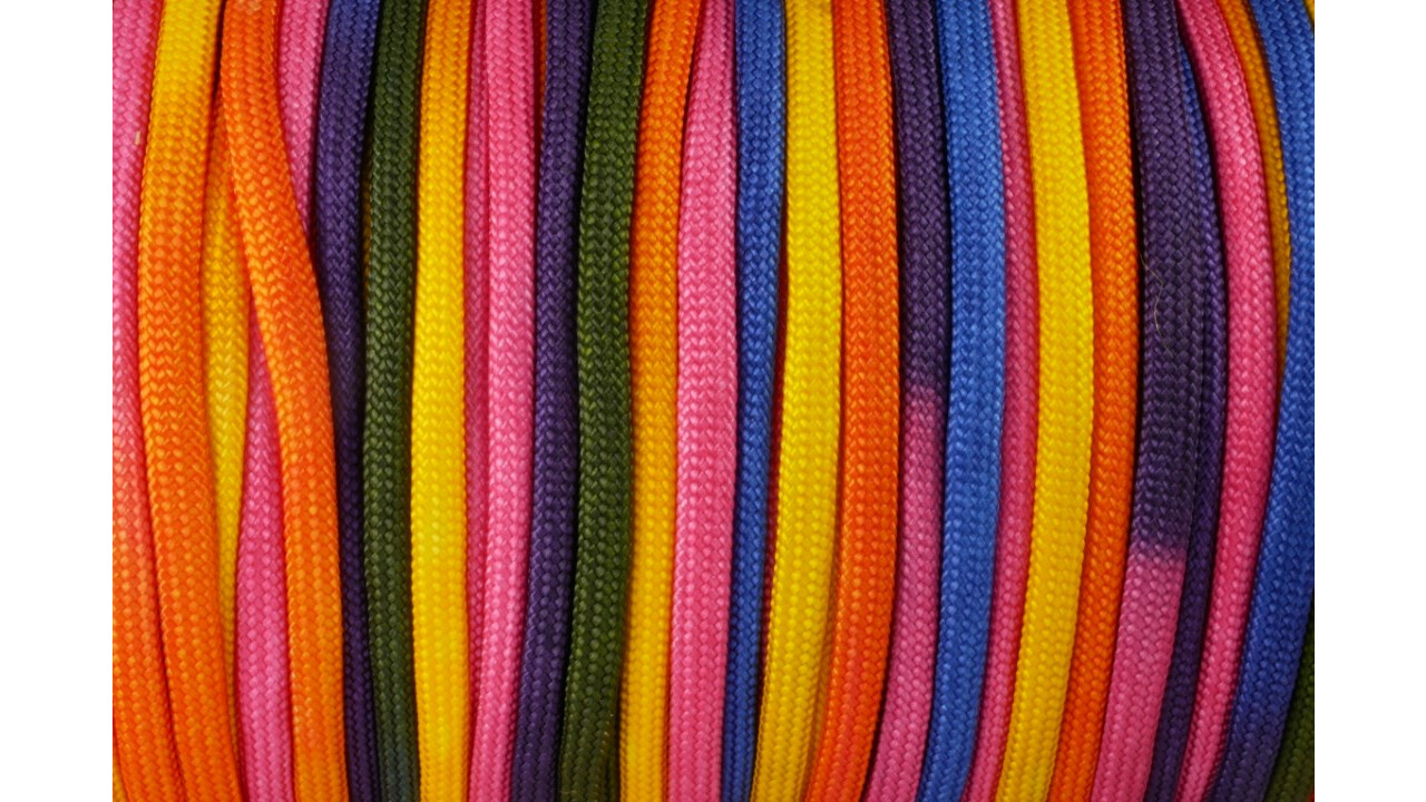 Polycord Typ 3 Regenbogen Dunkel - CHRISOLLY, 0,55