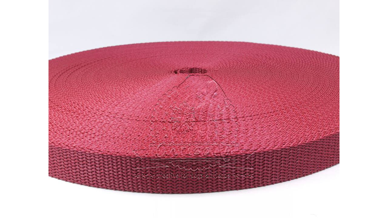 Gurtband 15mm Weinrot - CHRISOLLY, 0,59