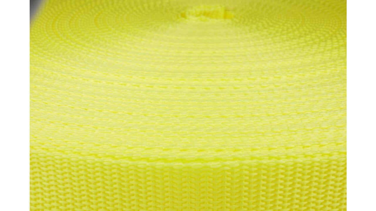 Gurtband 15mm Zitronengelb - CHRISOLLY, 0,59