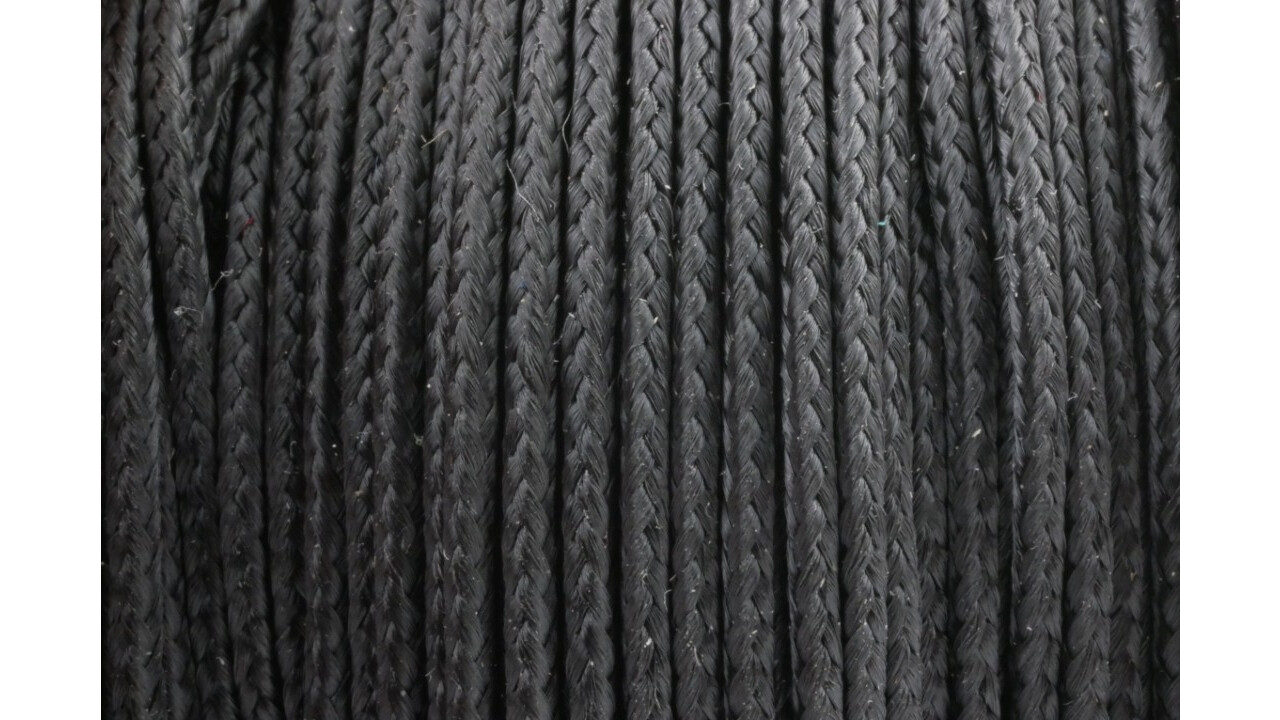 Micro Cord Black - CHRISOLLY, 0,25